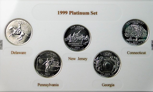 1999 Platinum Edition State Quarter Collection | Property Room