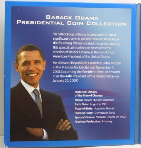 The Barack Obama Presidential Coin Collection - Three Colorized Quarter ...