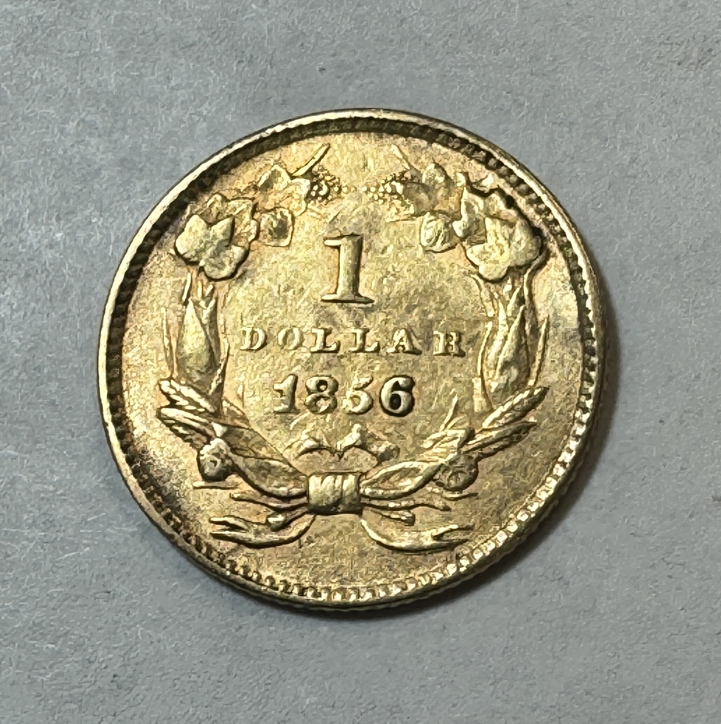 1856 Type III Indian Princess Head Gold Dollar | Property Room