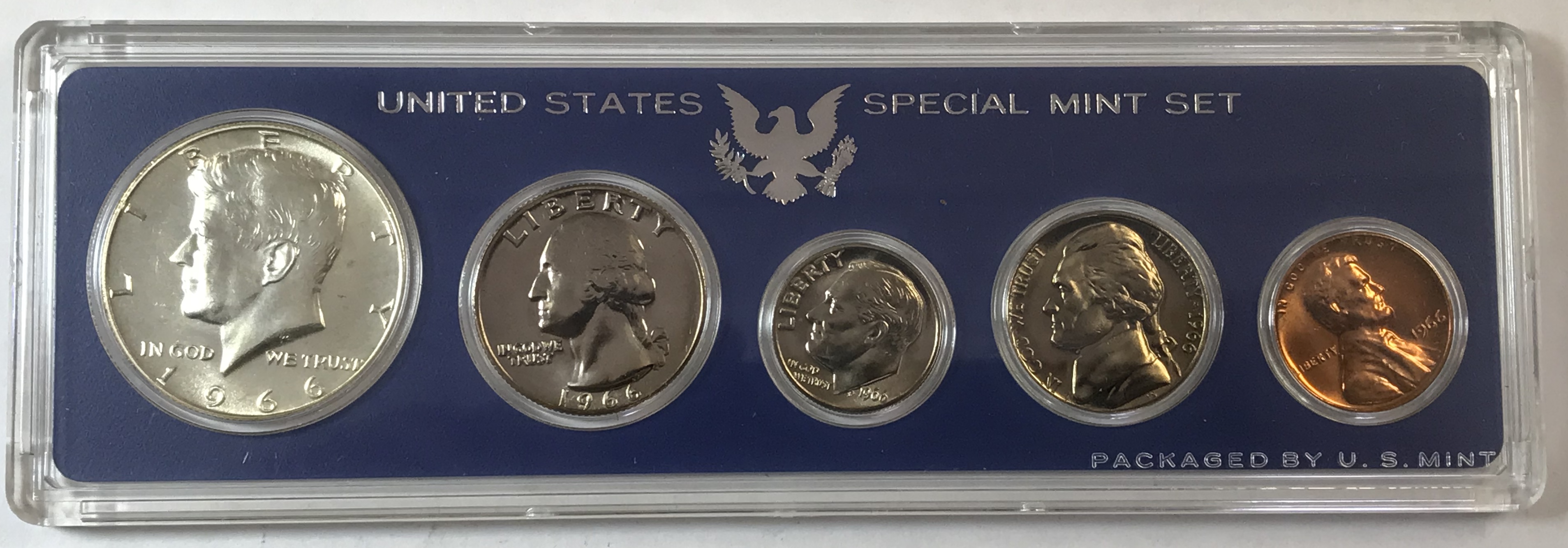 1966 U.S. Silver Special Mint Set in Original Mint Packaging and ...