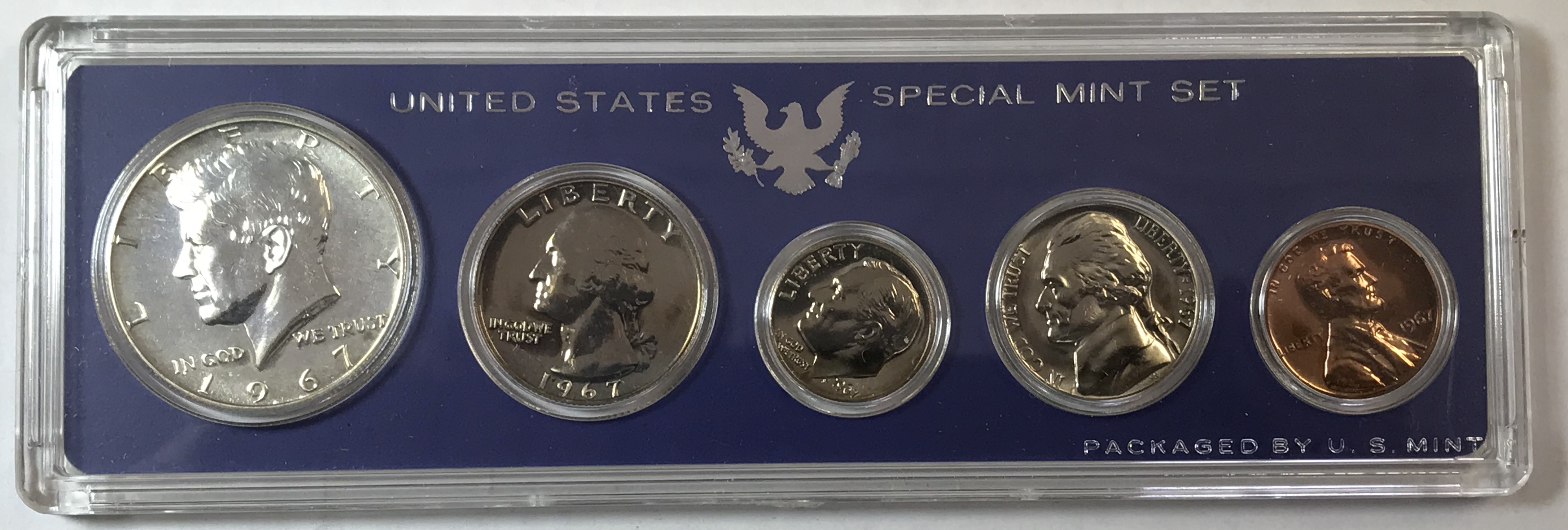 1967 U.S. Silver Special Mint Set in Original Mint Packaging and ...
