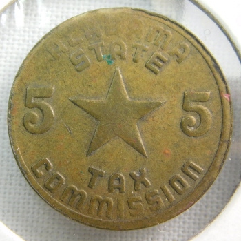Vintage Alabama State Luxury Tax Token | Property Room