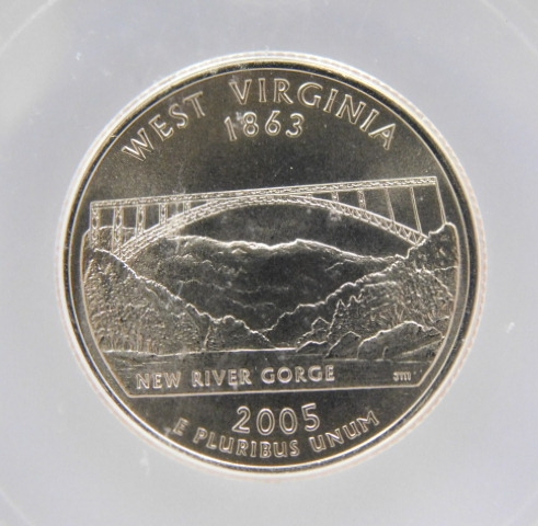 2005-D West Virginia Commemorative State Quarter - First Day of Issue ...