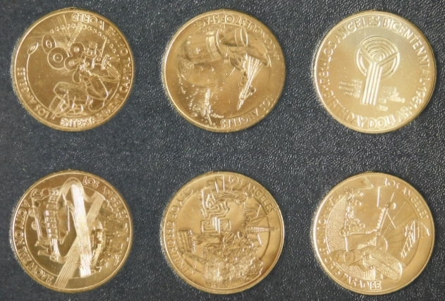 1981 Los Angeles Bicentennial Birthday Commemorative Dollar Collection ...