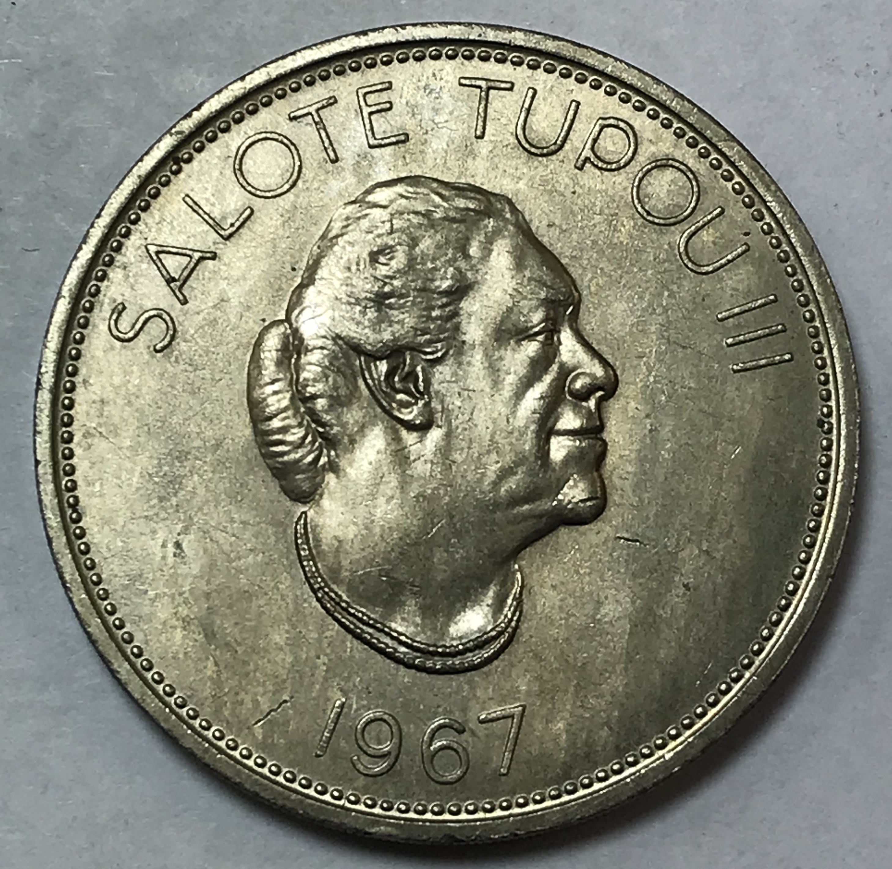 1967 Tonga One Pa'Anga Salote Tupou III Commemorative Coin | Property Room