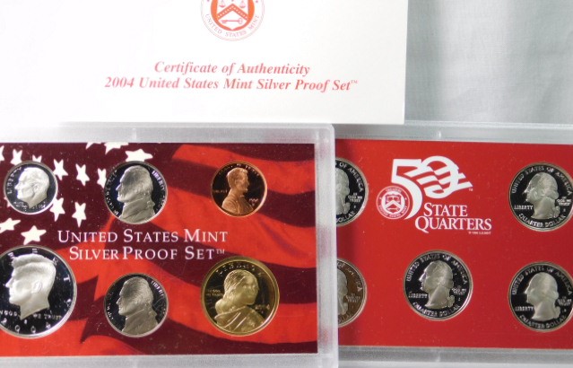 2004 United States Mint SILVER Proof Set - Complete with 2004 State ...