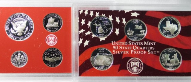2004 United States Mint SILVER Proof Set - Complete with 2004 State ...