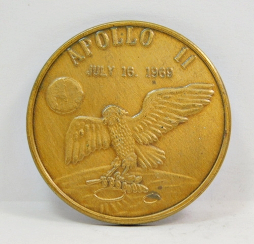 1969 Project Apollo Medallion - Apollo II - 1.5" Diameter Bronze ...