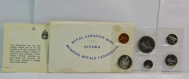 1972 Royal Canadian Mint Set - In Original Ottawa Mint Packaging ...