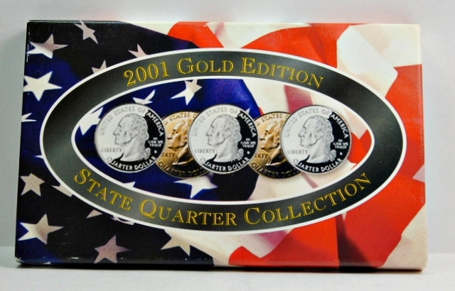 2001 Gold Edition State Quarter Collection-All 5 2005 State Quarters ...