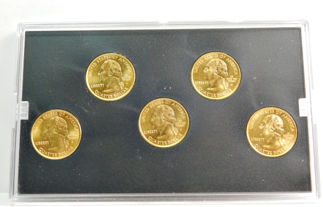 2001 Gold Edition State Quarter Collection-All 5 2005 State Quarters ...