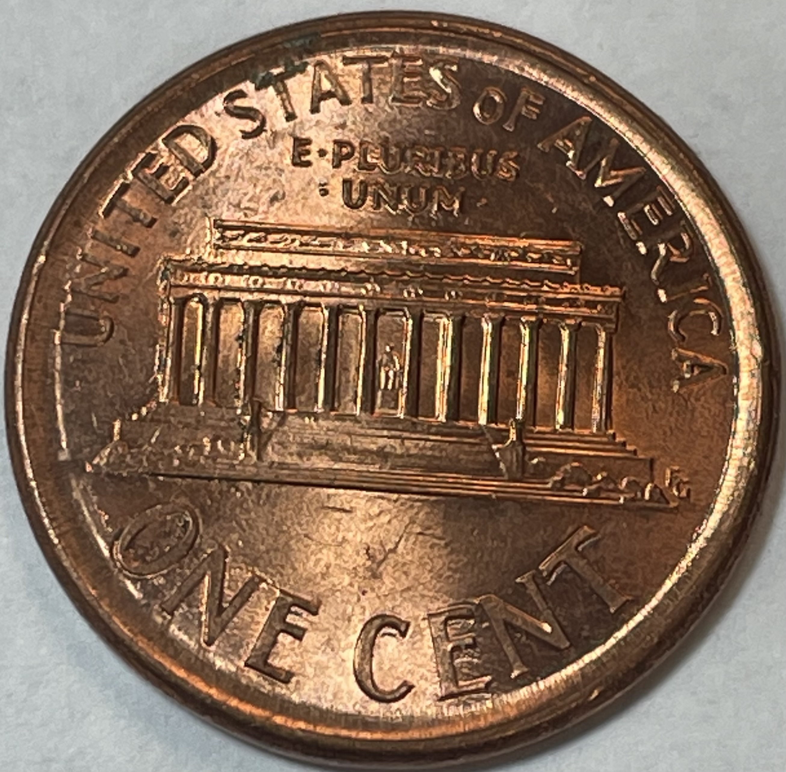 MINT ERROR 1999 Lincoln Memorial Cent BROADSTRUCK ERROR | Property Room