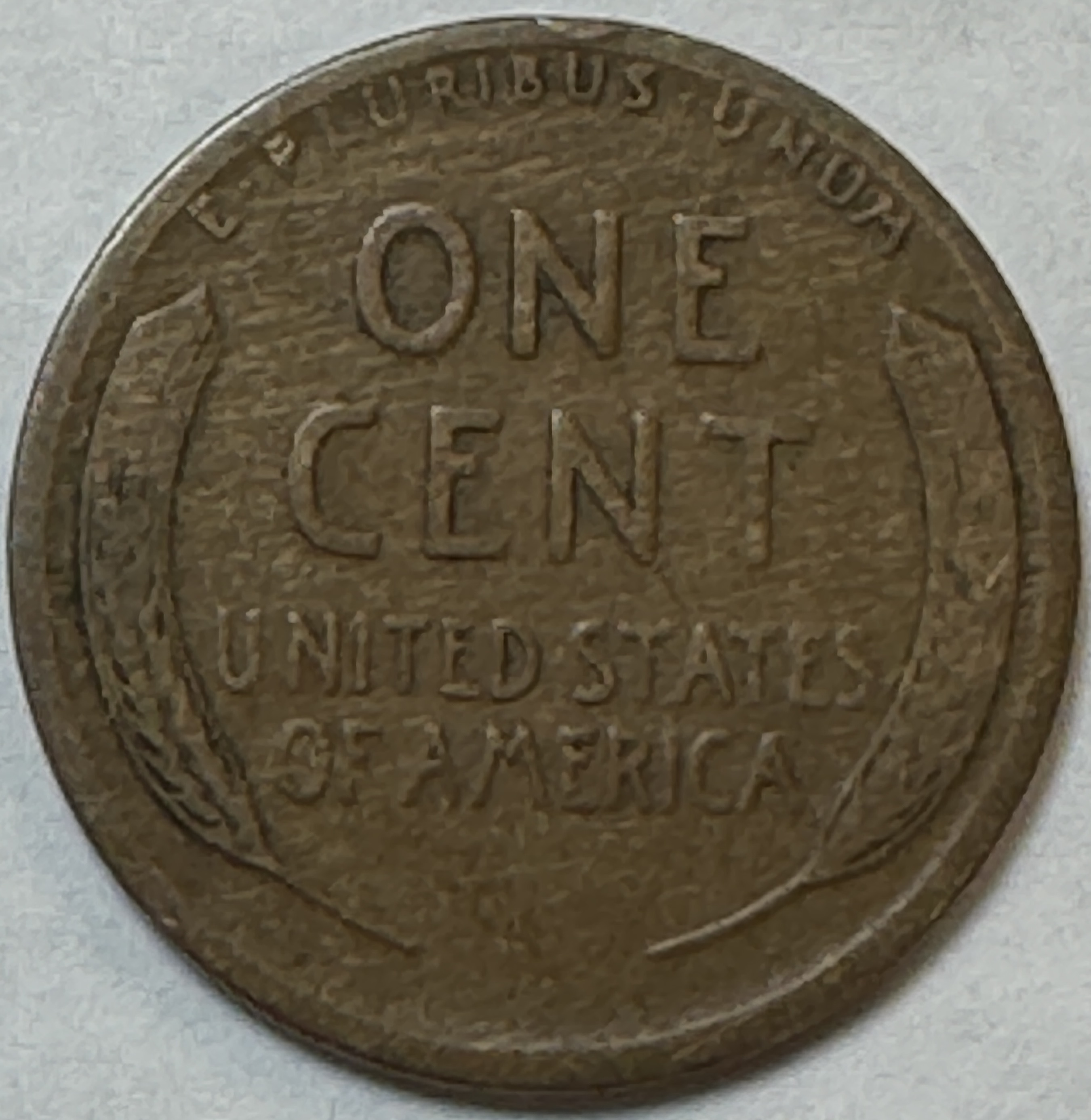 MINT ERROR 1918 Lincoln Wheat Cent Obverse Lamination Error | Property Room