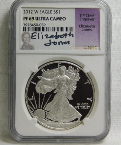 SIGNED!! - 2012-W American Proof Silver Eagle - Signed by the 11th ...