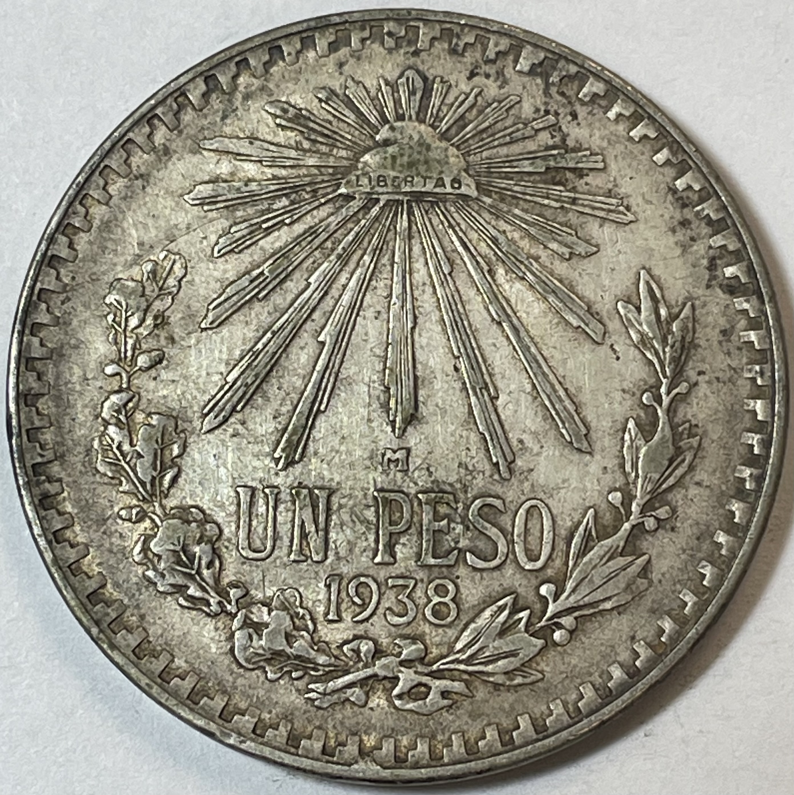 1938 Mexico Silver Peso | Property Room