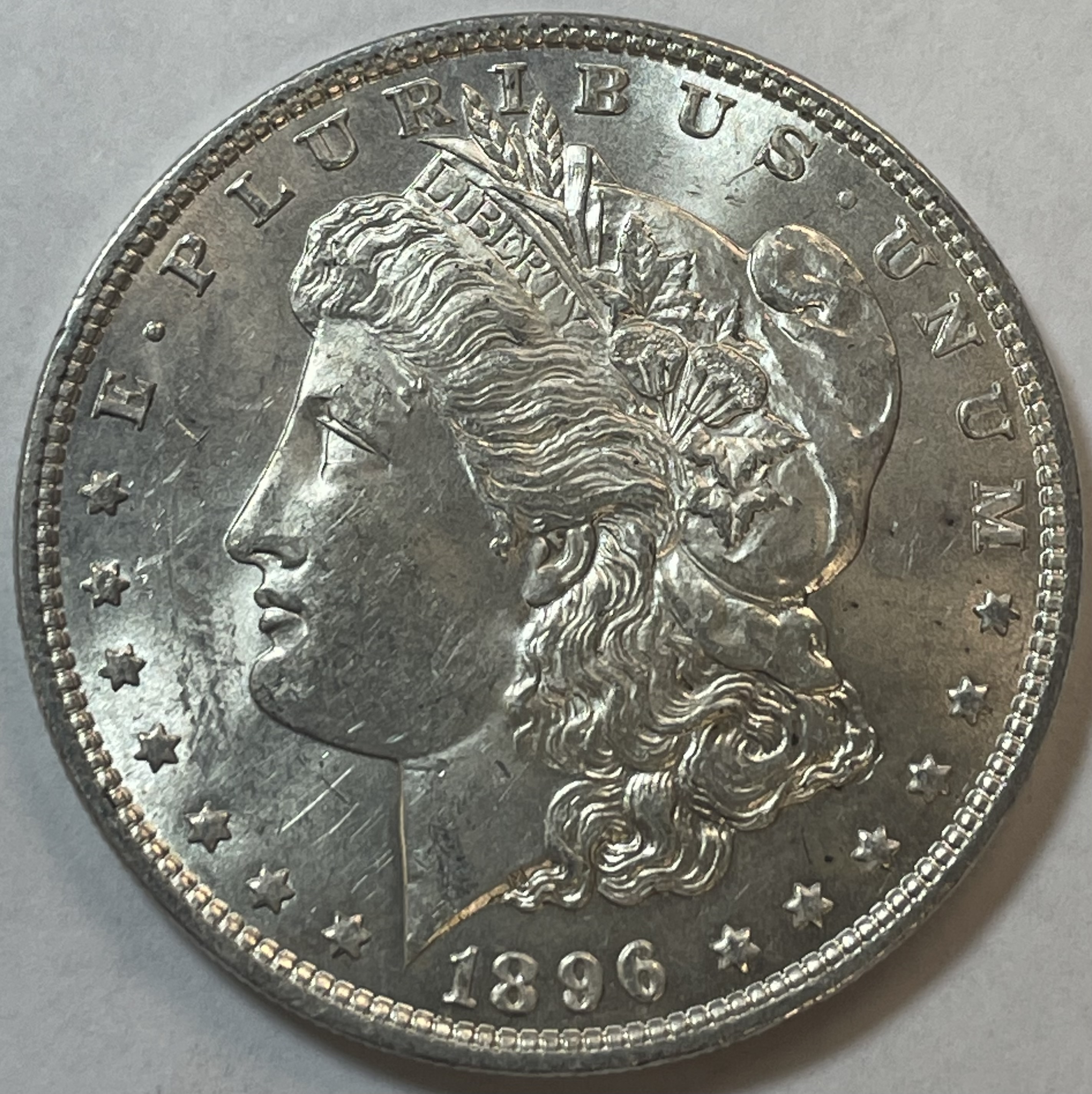 1896 Morgan Silver Dollar - HIIGH GRADE w/Original Mint Luster ...