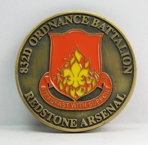 Challenge Coin - 832D Ordnance Battallion - Redstone Arsenal - United ...