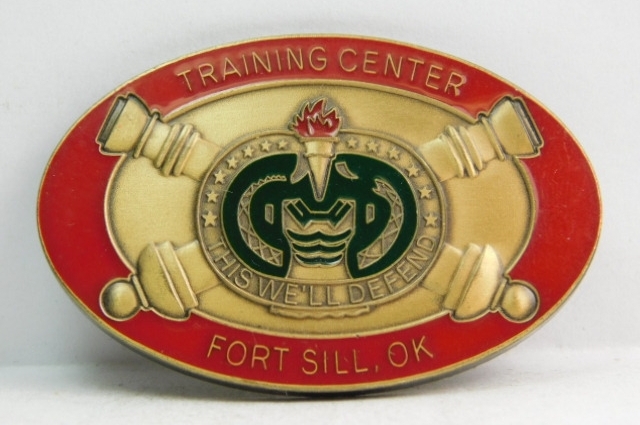 Challenge Coin - Training Center - Fort Sill, OK - 2" Oval | Property Room