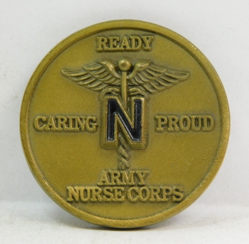 Challenge Coin - Army Nurse Corps - 1.5" Diameter | Property Room