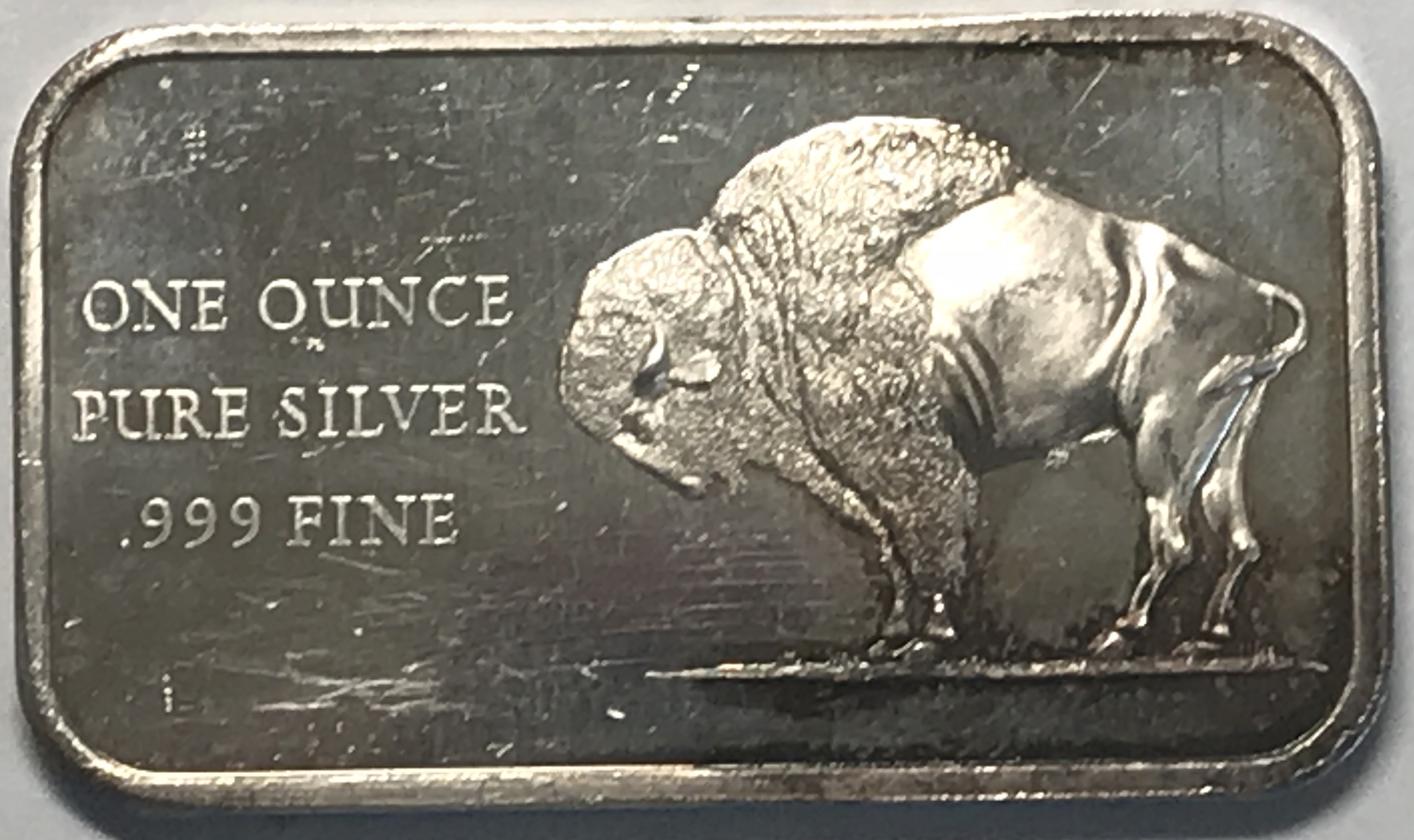 1976 Bicentennial Buffalo 1 oz .999 Fine Toned Silver Art Bar ...