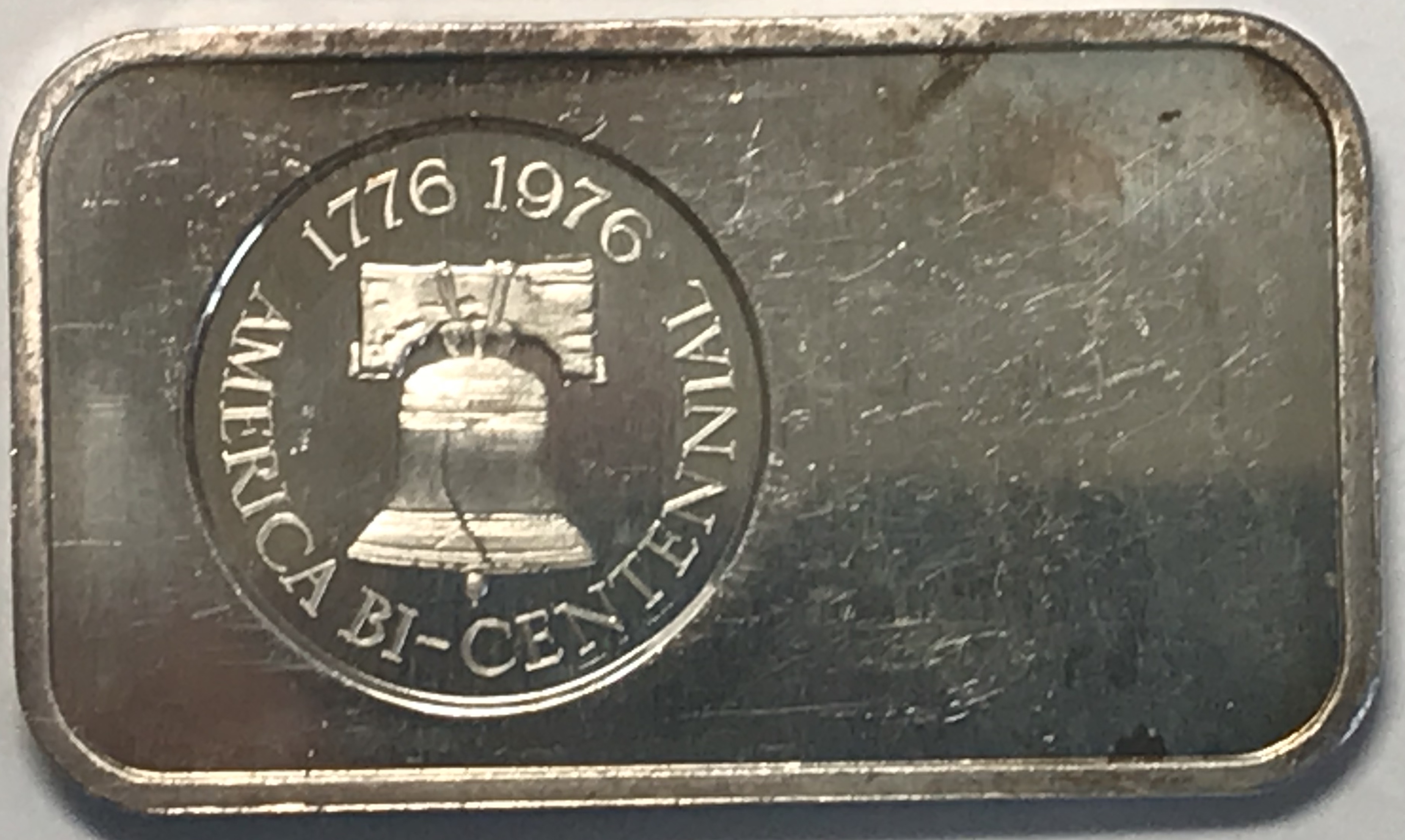 1976 Bicentennial Buffalo 1 oz .999 Fine Toned Silver Art Bar ...