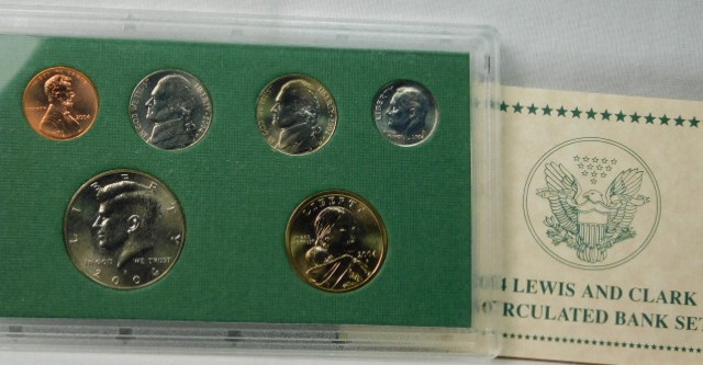 2004 Lewis and Clark Uncirculated Bank Set - Six Coin Set - In Original ...