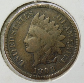 KEY DATE!! - 1908-S Indian Head Cent - Well Outlined with Legible Date ...