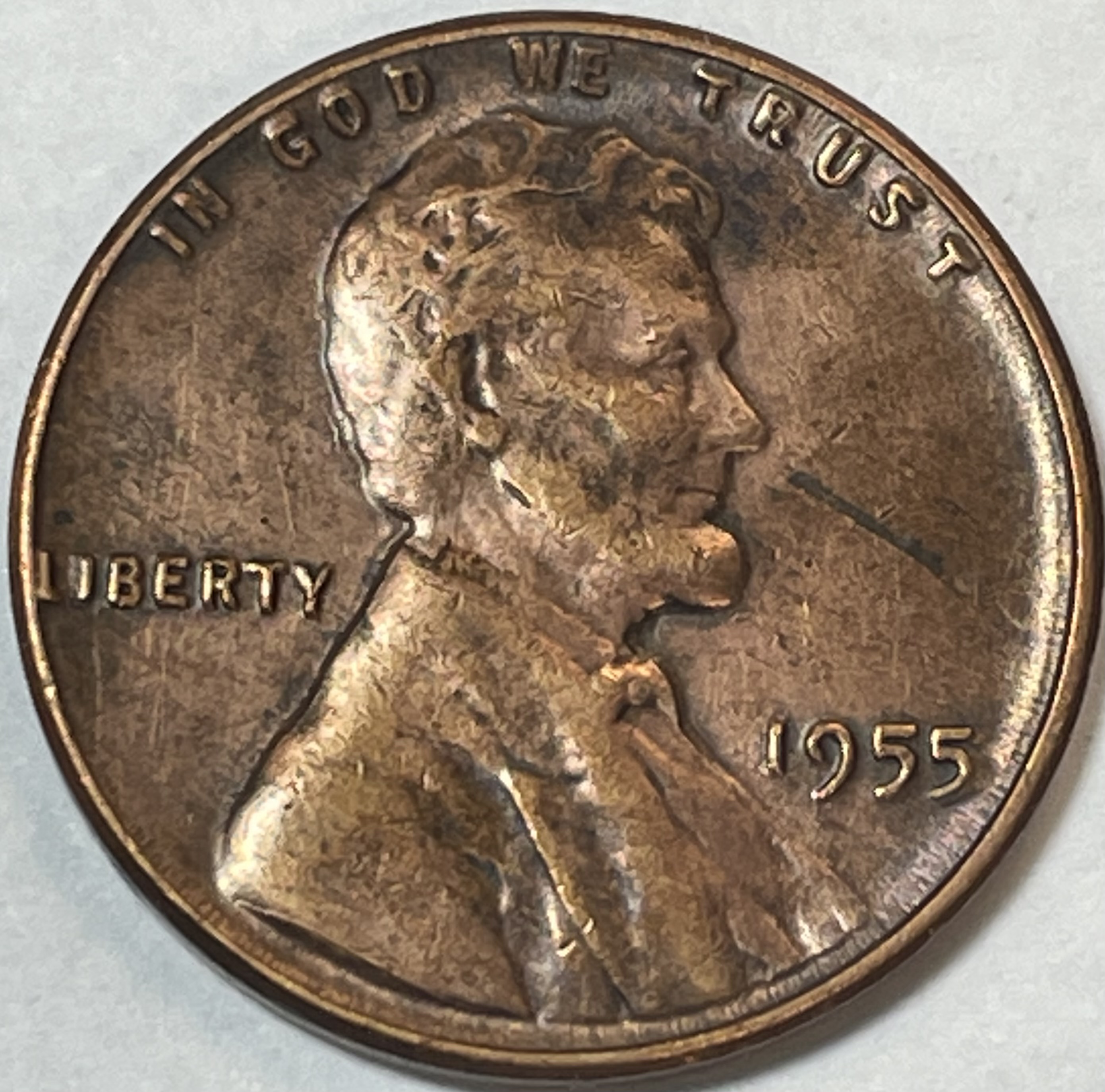 MINT ERROR 1955 Poor Man's Double Die Obverse and Cracked Skull Die ...