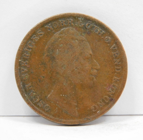 1853 Sweden 1 Copper Skilling Banco | Property Room