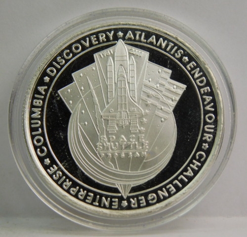 1 oz .999 Fine Silver Space Shuttle Program 30th Anniversary Proof ...