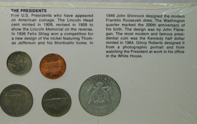 The Americana Series - The Presidents - Five Coin Set - 1968 SILVER ...