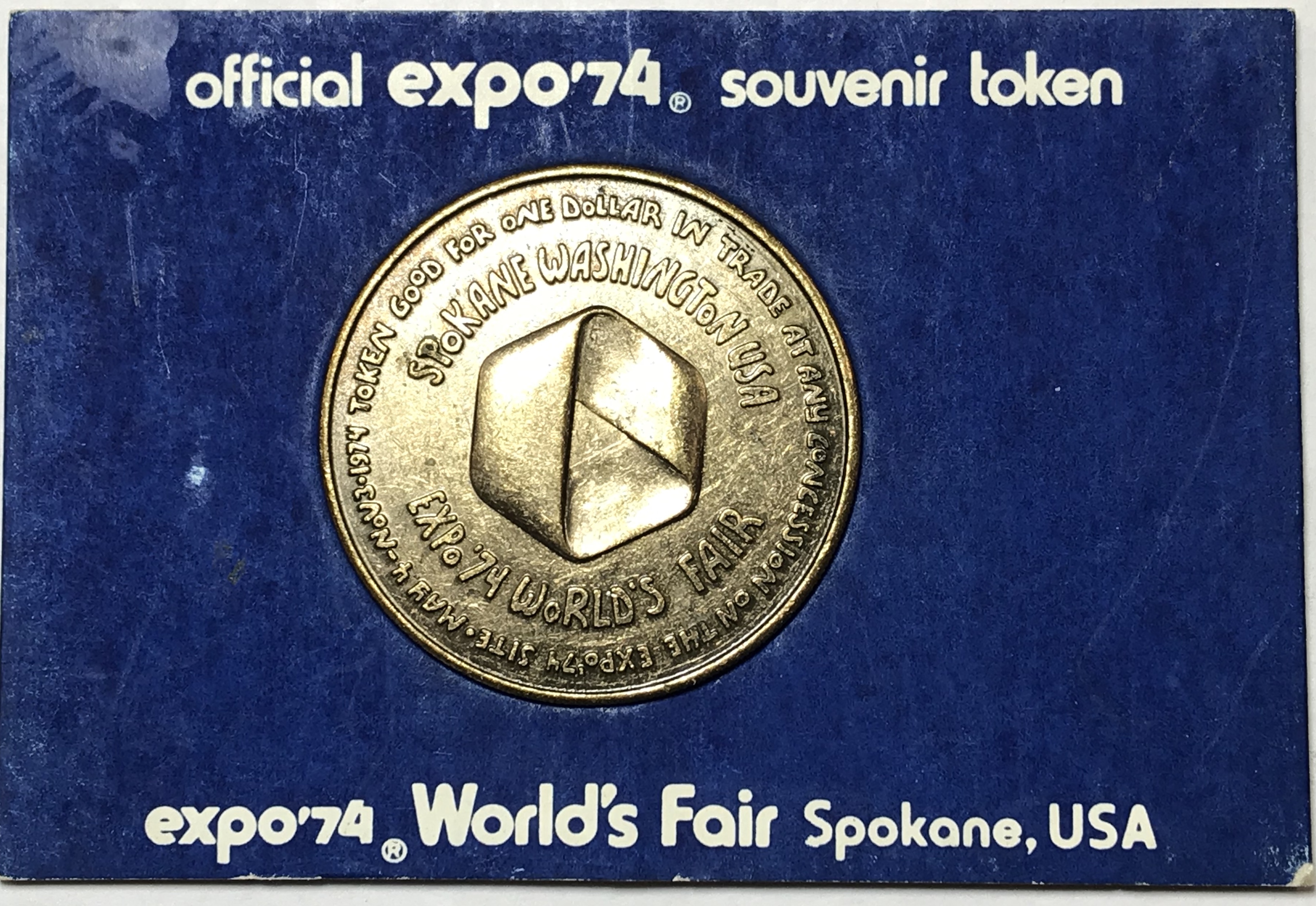 1974 World's Fair Spokane, Washington Commemorative Souvenir Token in ...