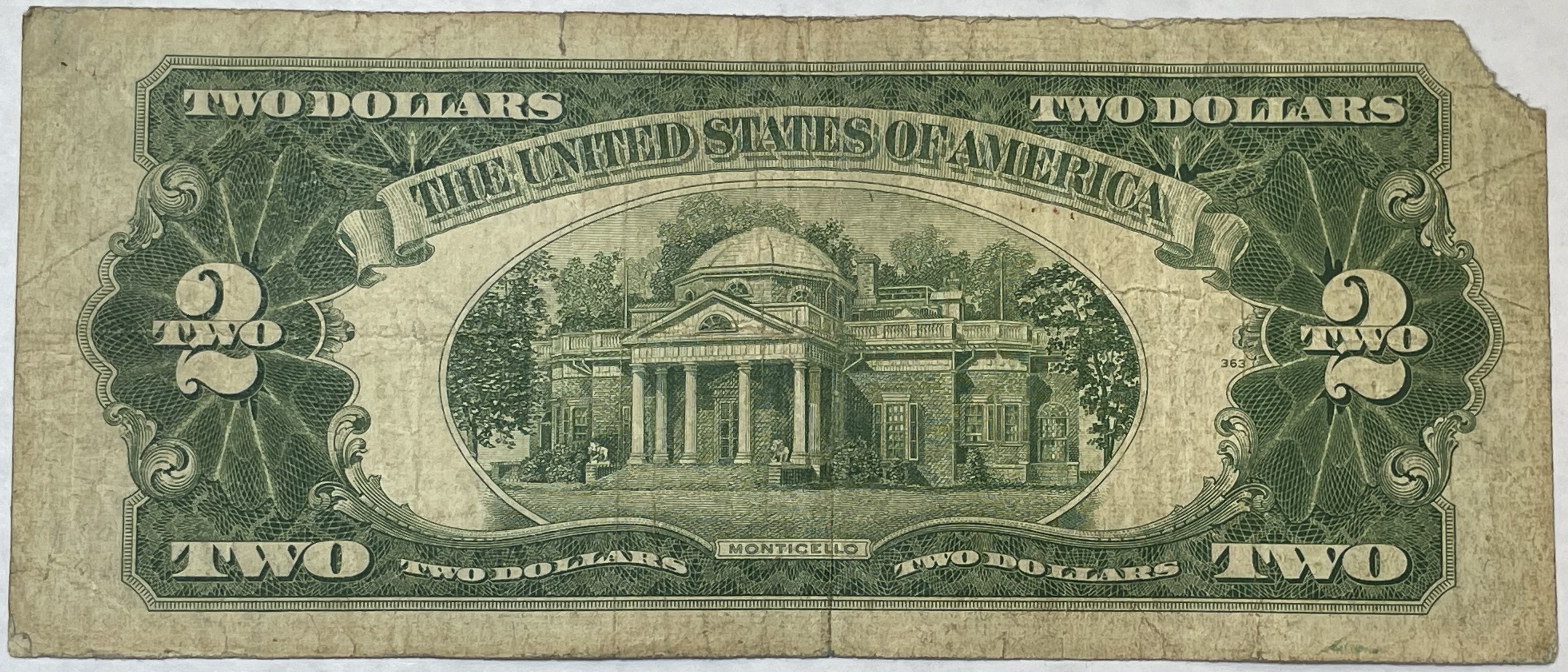 1928G $2 Red Seal U.S. Legal Tender Note | Property Room