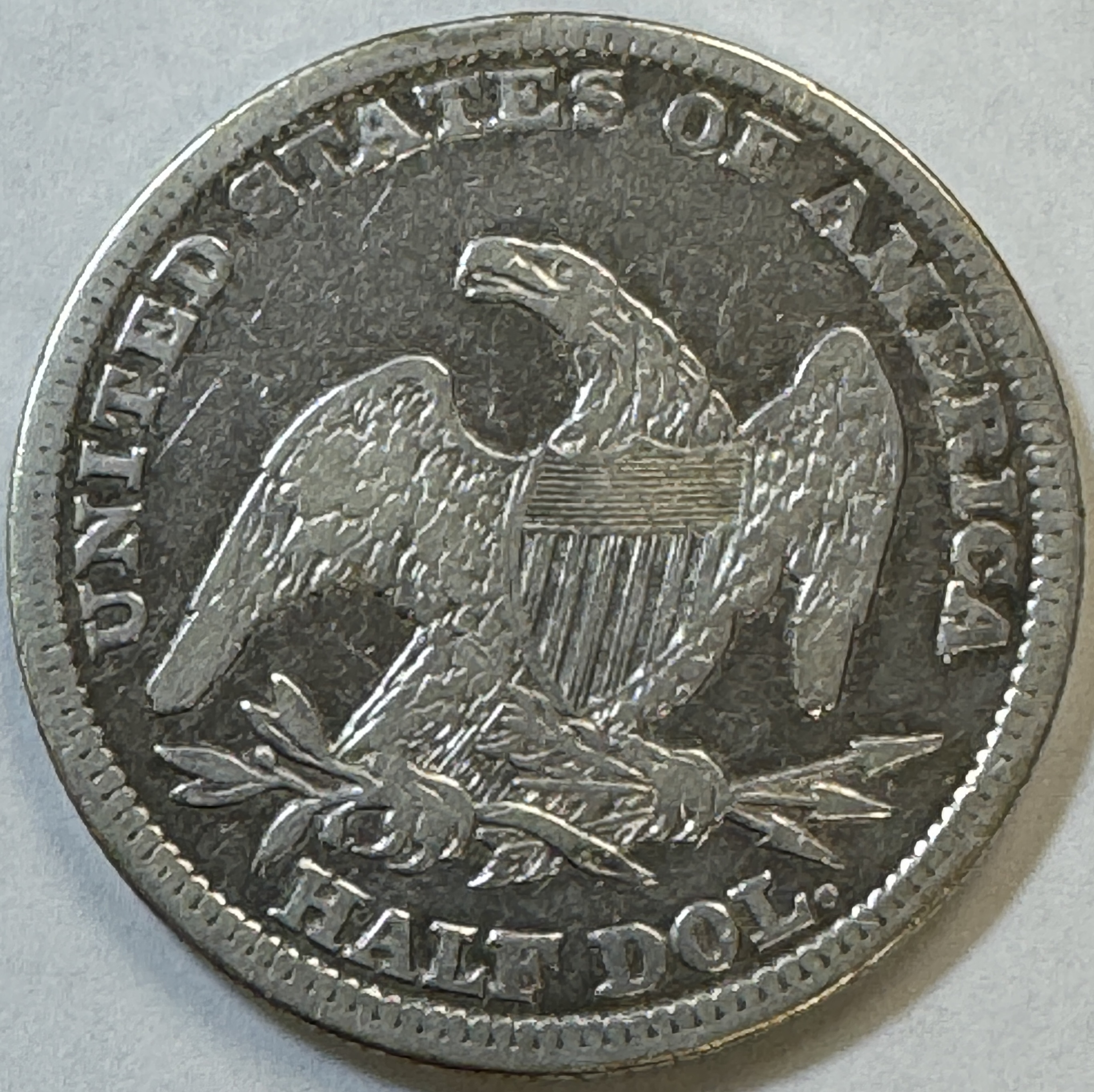 1838 Capped Bust Reeded Edge Variety Silver Half Dollar | Property Room