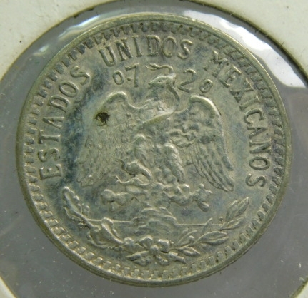 1937 Mexico Silver 20 Centavos | Property Room