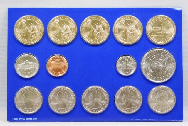 2007 United States Mint Uncirculated Coin Set - Philadelphia - In ...