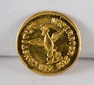 18K Gold Augustinus Dei Providentia .5 Gram Mexico Gold Coin | Property ...