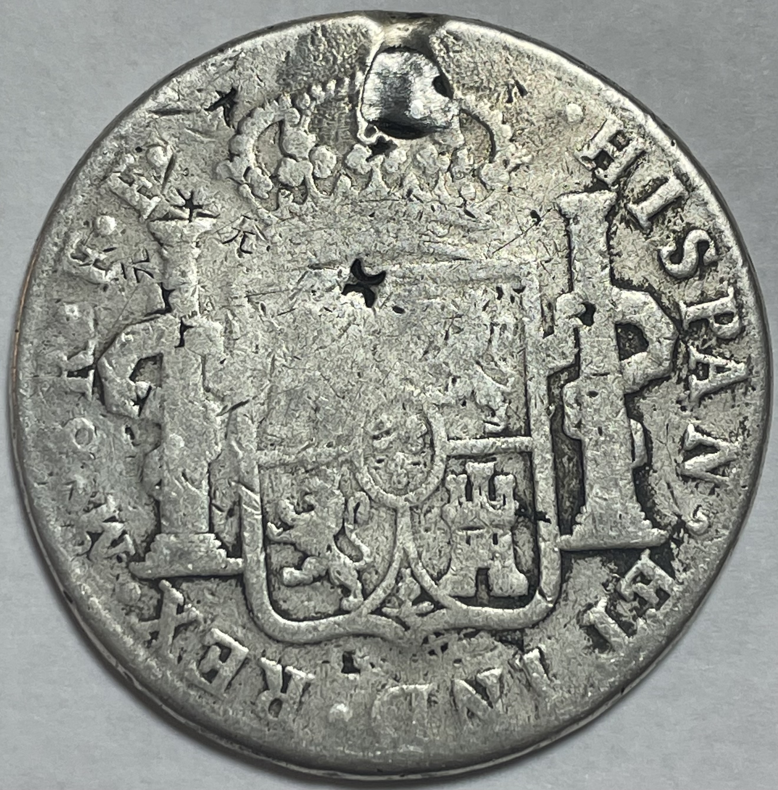 1780 Spanish Colonial Mexico Silver 8 Reales | Property Room
