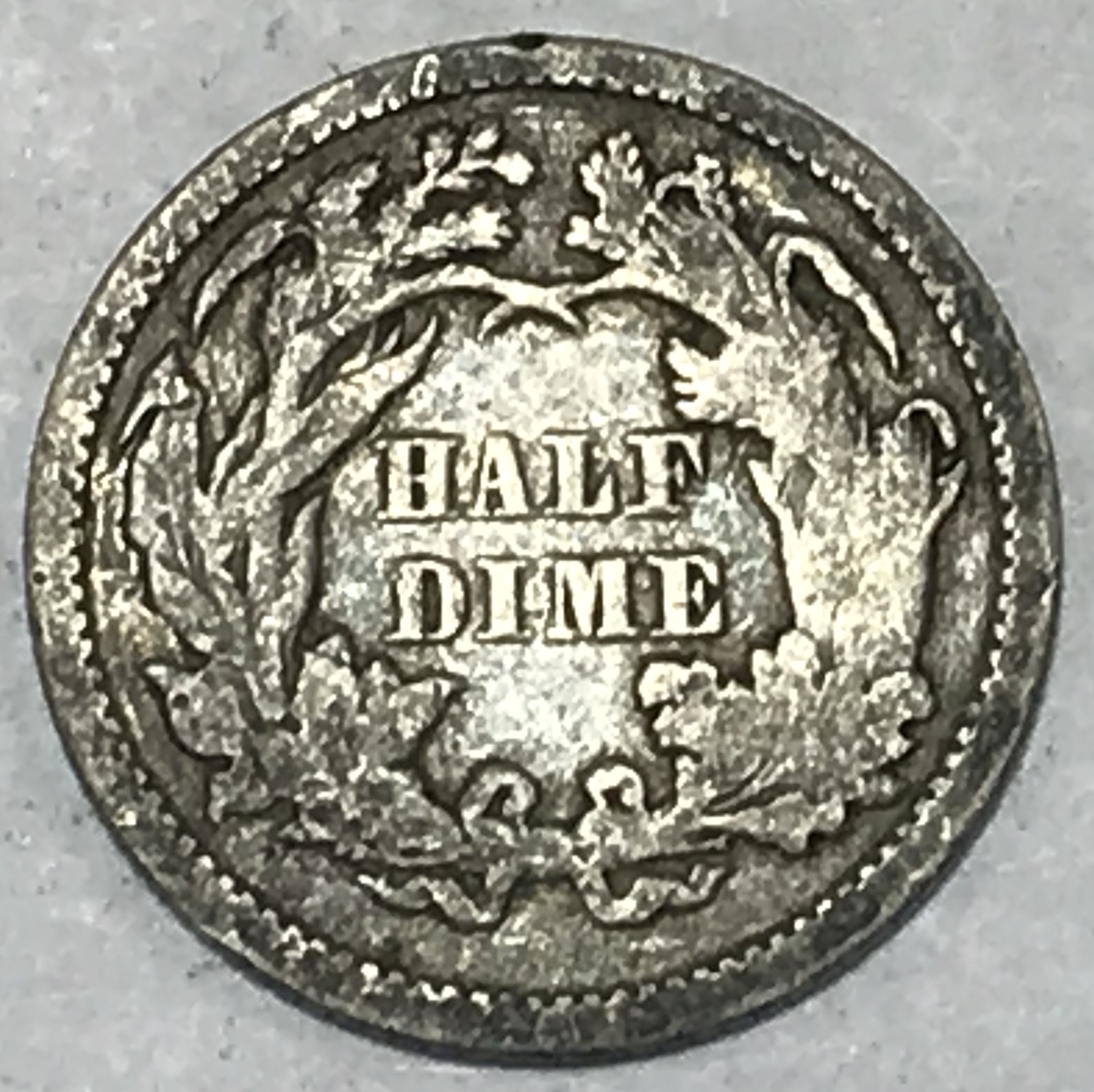 1871 Seated Liberty Silver Half Dime | Property Room