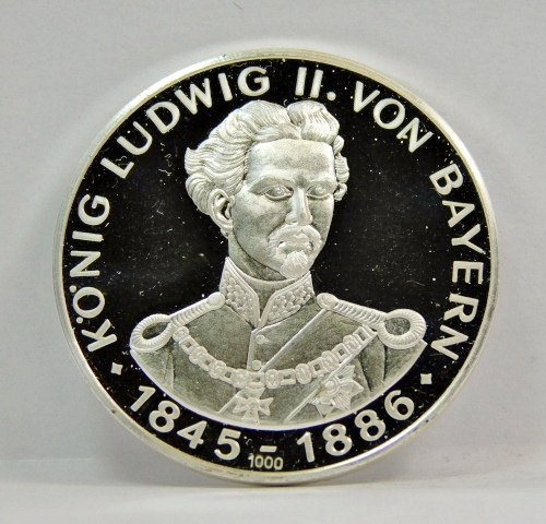 1845-1886 Germany King Ludwig II of Bavaria - Neuschwanstein Castle 1/2 ...
