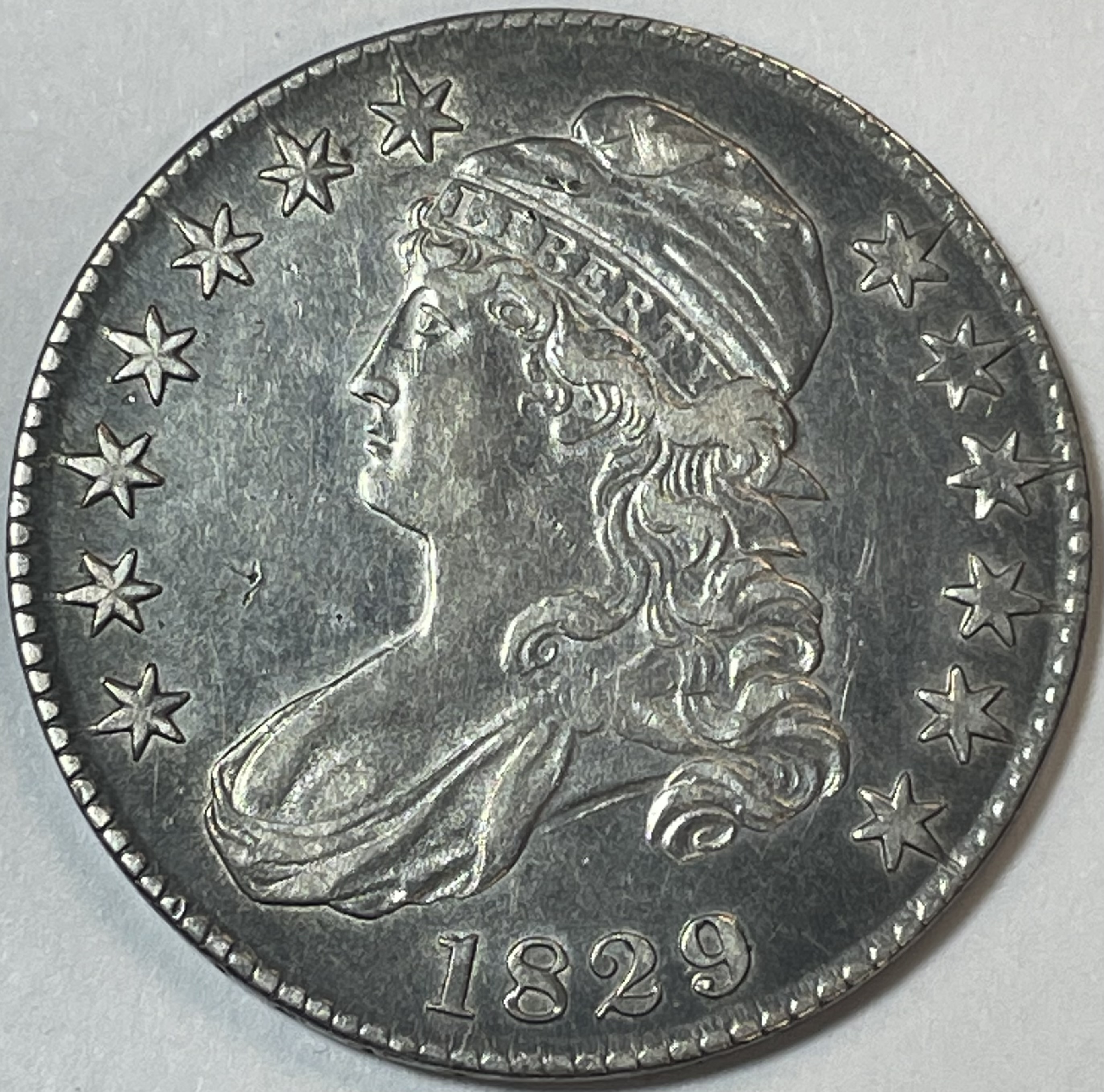 1829 Capped Bust Silver Half Dollar | Property Room