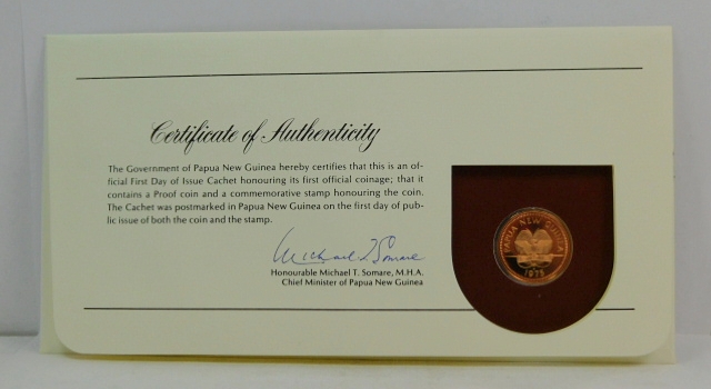 1975 Papua New Guinea Lion Fish 2 Toea - Proof Condition in ...