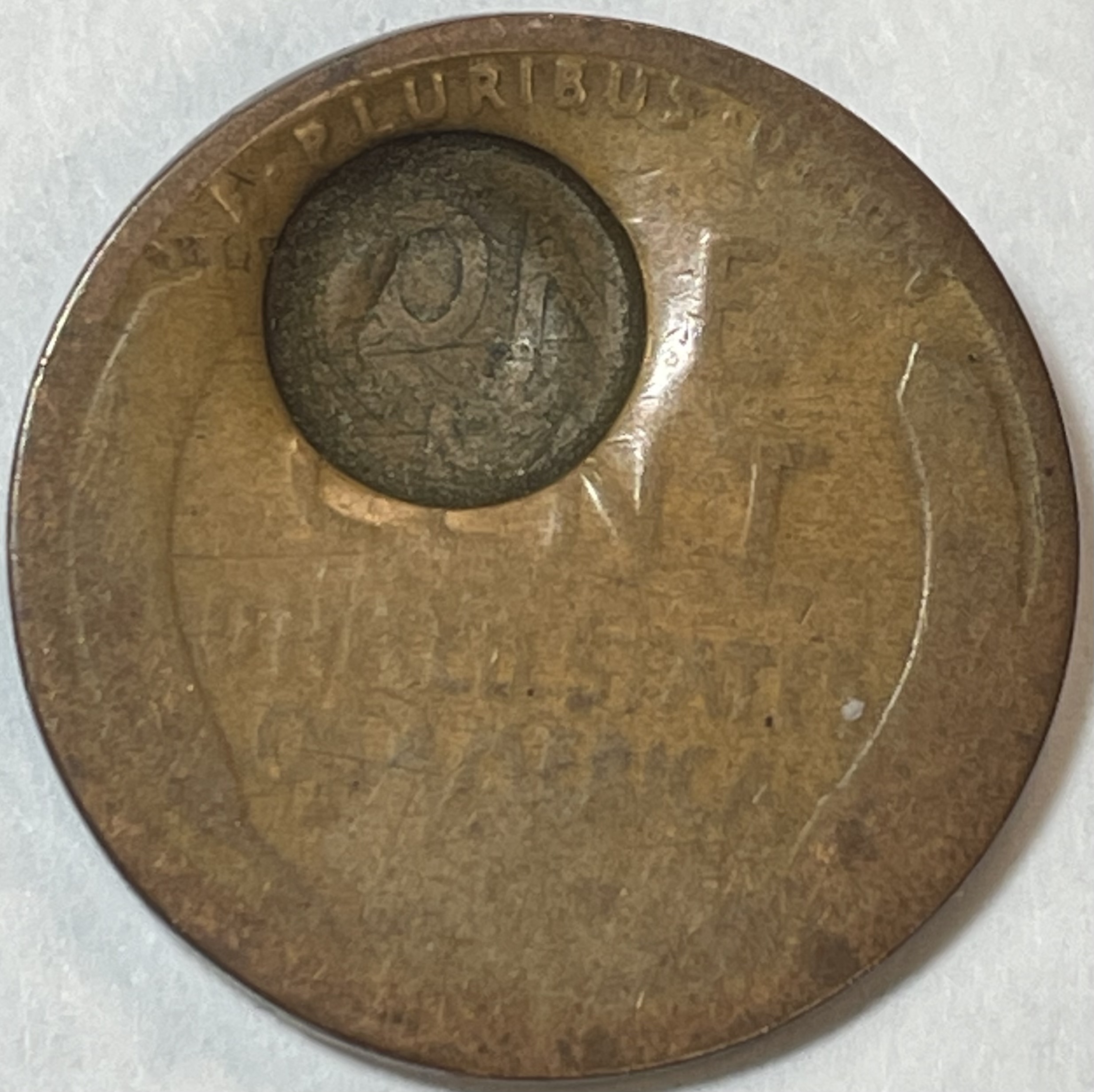 1916 Lincoln Wheat Cent Counterstamped w/Masonic Symbol | Property Room