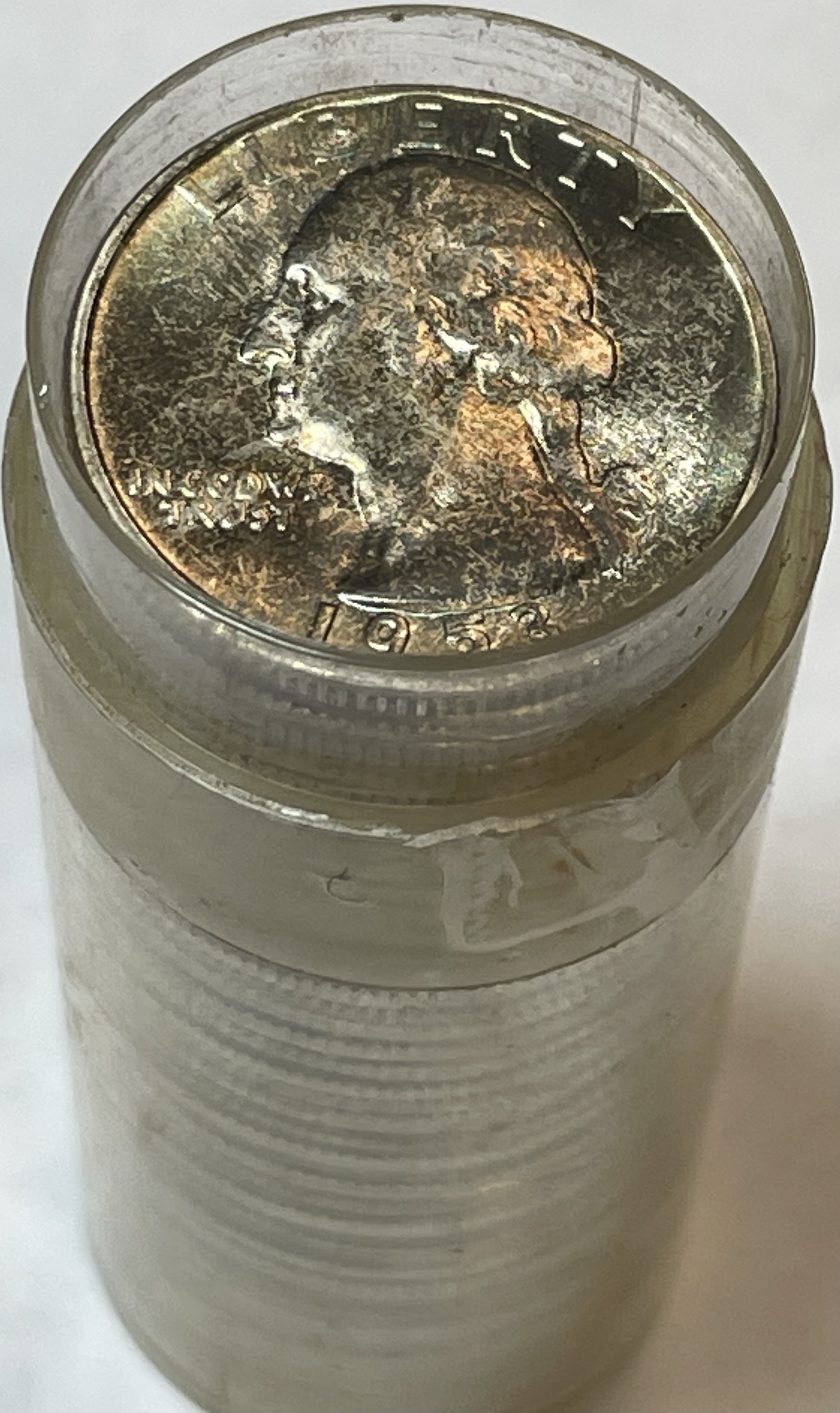 Original Roll of (40) 1953 Brilliant Uncirculated Washington Silver ...