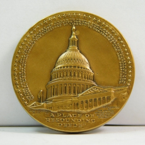 Bronze Medal Commemorating the Laying of the Cornerstone of the Capitol ...