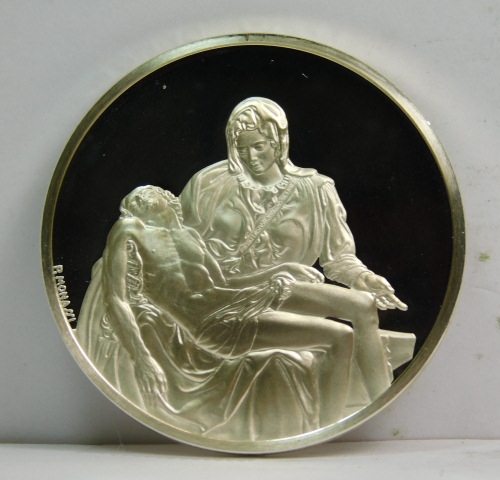 1.25+ oz Silver - Pieta of St. Peter's - Proof Commemorative - Franklin ...