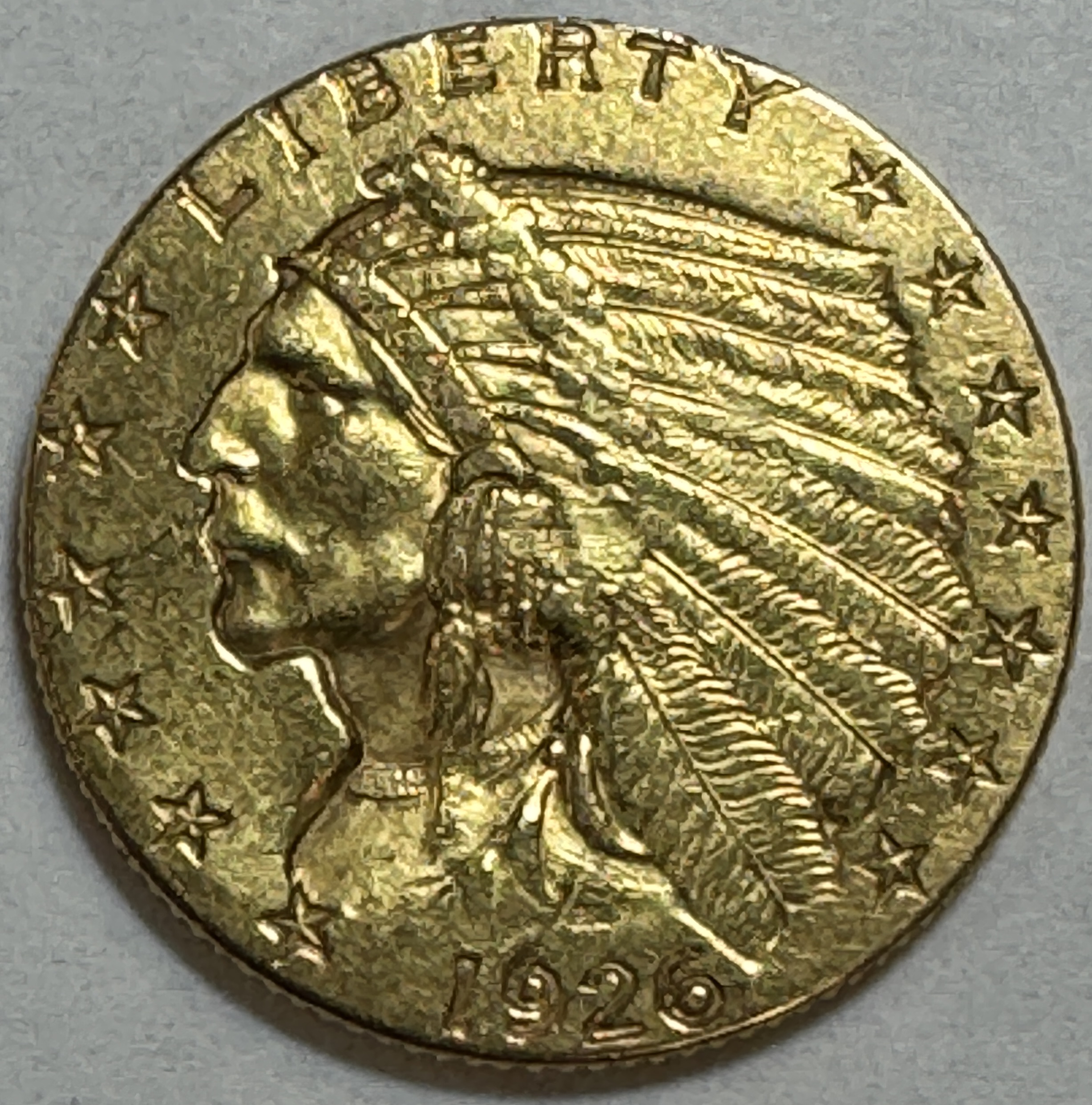 1926 $2 1/2 Indian Head Quarter Eagle Gold Coin | Property Room