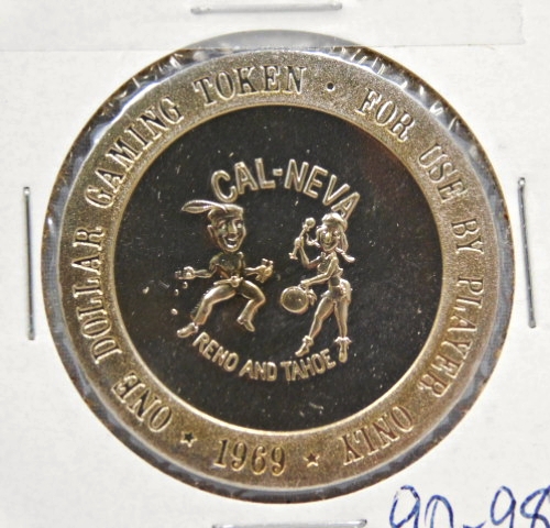 Cal-Neva Reno-Tahoe One Dollar Gaming Token 1969 | Property Room