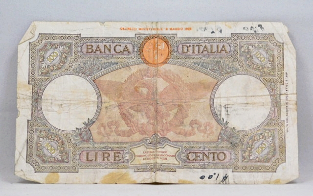 Large Italian Bank Note | Property Room