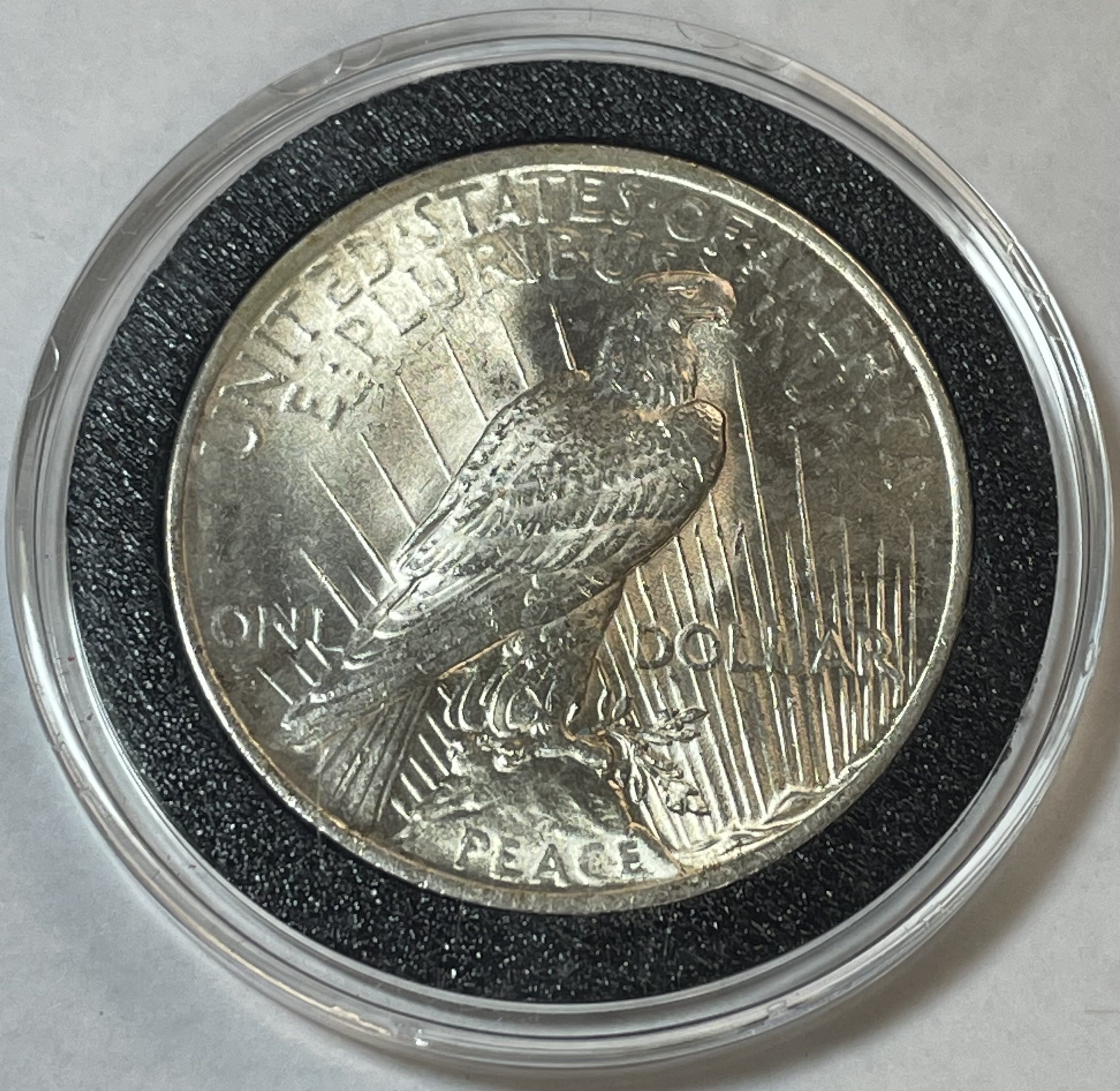 HIGH GRADE 1923 Peace Silver Dollar - Cartwheel Luster - Protected in ...